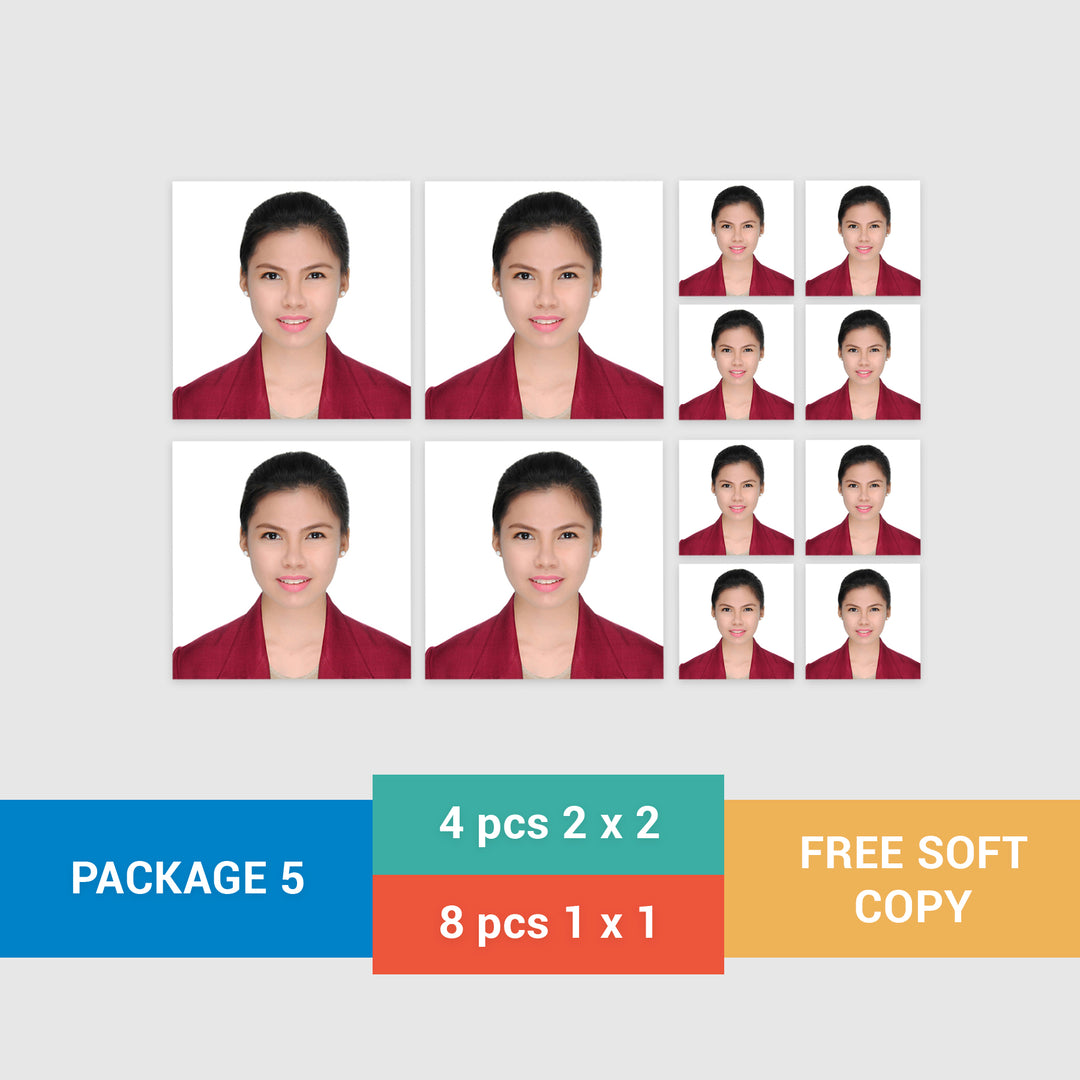 ID Package 5: 4 pcs. 2 x 2 in. and 8 pcs. 1 x 1 in. – Picture City